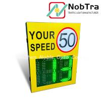 China 2.5 to 4 Meters Install Height Digital Speed Limit Signs With Mounting Brackets Radar Detection Distance 200 Meters Ideal For Traffic Control for sale