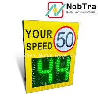 China Integrated Radar Digital Speed Limit Signs Designed for Extreme Temperatures Minus 40 to 60 Degrees Celsius With One Year for sale