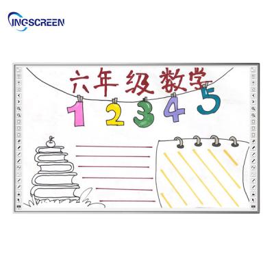 China Meeting Finger Touch Electronic Interactive Board 200mA Digital Blackboard For Classroom for sale