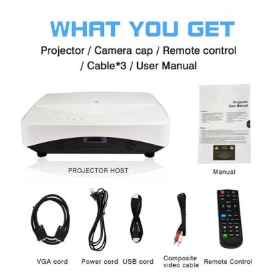 China 3500 ANSI  1080p Lcd Laser Projector Ultra Short Throw  For Home Cinema for sale