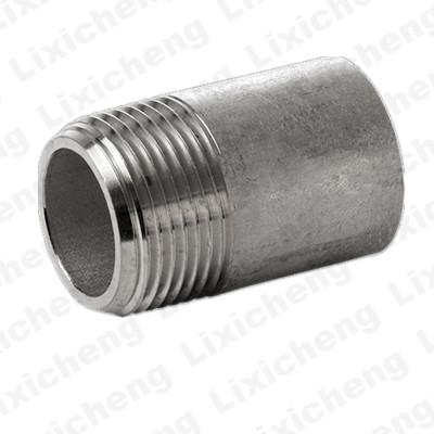 China LXC Stainless Steel Weld Nipple SS316L BW Thread Nipple Pipe Fitting 1/8-6 Inch for sale