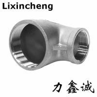 China Stainless Steel Reduce 90 Degree Elbow Thread BSP NPT 150LB Low Pressure Pipe Fittings 1/2 to 2 Inch for sale
