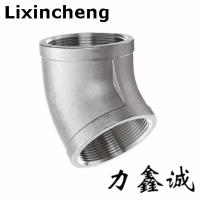 China Stainless Steel Street Elbow 90° Threaded Fittings BSP/NPT 150LB Pressure 1/8