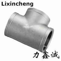 China Stainless Steel Cross & Tee Pipe Fittings DN25 150LB NPT/BSP Thread SS304 Female Thread Connections for sale