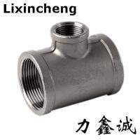 China Stainless Steel Cross & Tee Pipe Fittings DN25 150LB NPT/BSP Thread SS304 Female Thread Connections for sale