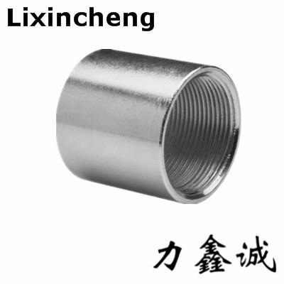 China Stainless Steel Full Coupling Pipe Fitting NPT BSP Thread CNC Machined 1/2 to 2 Inch for sale