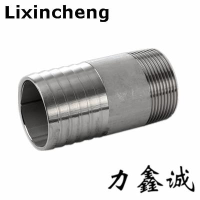 China Stainless Steel Hex Hose Nipple NPT BSP Male Female Weld Water Hose Adapter Fittings 1/2 to 2 Inch for sale