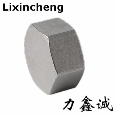 China Stainless Steel Pipe Fittings Caps SS304 SS306 Round Hex Thread Cap 1/2 to 4 Inch for sale