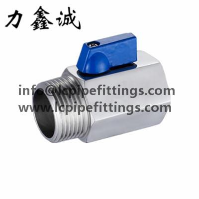 China Stainless Steel Mini Valve 1000WOG/PSI PN63 Threaded NPT/BSP/BSPT SS304/SS316 1/2