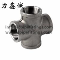 China Stainless Steel Cross Pipe Fitting with NPT Female Threading - 1/8
