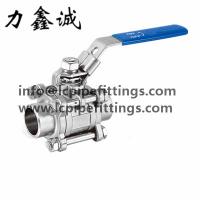 China Stainless Steel 3-Piece Weld Ball Valve 3 inch PN63 BW SS304 ASME B16.25 Sch40 Industrial Grade for sale