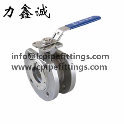 China Stainless Steel 1PC Wafer Flanged Ball Valve DIN Standard PN16 DN25/DN50 1.4408/1.4308 for sale