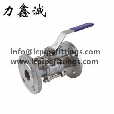China Stainless Steel 3PC Flanged Ball Valve DIN 2501 Standard PN25/PN40 Pressure 1.4308 1.4408 Material for sale
