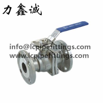 China Stainless Steel 2PC Flanged Ball Valve with High Mounting Pad - ANSI Class 150 CF8/CF8M Flange Connection Valve for sale