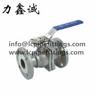 China Stainless Steel 2PC Flanged Ball Valve with High Mounting Pad - JIS 10K Four Port SCS13A/SCS14A for sale