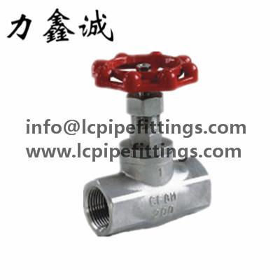 China Stainless Steel Globe Valve 200PSI PN16 Handwheel 1/2 to 2 Inch Casting Industrial for sale