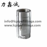 China Stainless Steel Vertical Check Valve 800PSI PN40 1/4 to 3 Inch Spring Loaded for sale