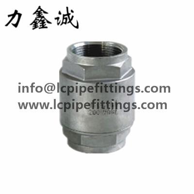 China Stainless Steel 2pc Spring Vertical Check Valve Type A 200PSI PN16 3/8 to 4 inch for sale