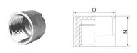 China Stainless Steel Round Cap SS304/SS316 Pipe Fitting - 1/8