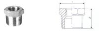 China Stainless Steel Hex Bushing HB Male Female Reducer NPT 1/4 to 4 Inch for sale