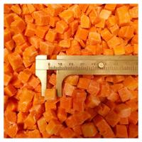 China 2025 New Crop Frozen Carrot Diced Frozen Fresh Carrot Slice for sale