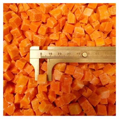 China 2025 New Crop Frozen Carrot Diced Frozen Fresh Carrot Slice for sale
