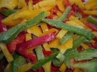 China HACCP Chinese Frozen Products Frozen Vegetables and Fruits IQF Mixed Pepper Strips for sale