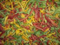 China HACCP Chinese Frozen Products Frozen Vegetables and Fruits IQF Mixed Pepper Strips for sale