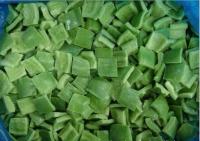 China New Seasons IQF Frozen Fresh Green Bell Pepper Strip Frozen vegetables for sale
