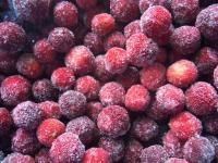 China Frozen Fruits IQF Red Round Yangmei Bayberry Factory Price Bulk Frozen Waxberry for sale