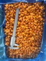 China IQF Organic Yellow Peach Dices Bulk Packaged Frozen Fruits Water Pulp Whole Cubes and Halves Sweet Taste Preserved for sale