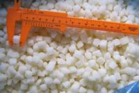 China China Origin IQF Fresh Frozen Diced Pear Cubes Dices 10x10mm Good Price Frozen Fruits Snow Pear Diced for sale