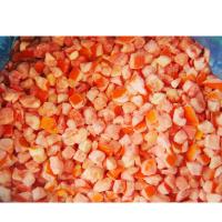 China HALAL Certified Frozen Vegetables Factory IQF Tomato Dices 10mm Frozen Diced Tomatoes in China for sale