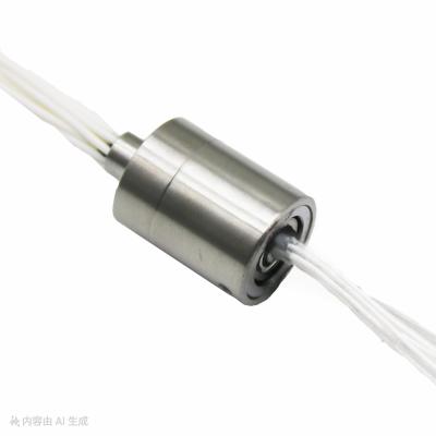 China SP012012-012-A Mini Slip Ring 12-Circuit Gold-Gold Contacts 12.5mm Diameter for Robotics and Medical Devices for sale