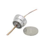 China 12 Circuit Gold Contact Mini Slip Ring 2 Million Rotations 12.5mm OD Rotary Connector for sale