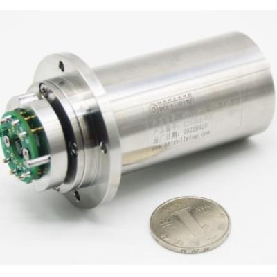 China Mini Slip Ring 8 Circuits 1A 80VDC 10000 RPM Gold-Gold Contact Rotary Electrical Connector for sale