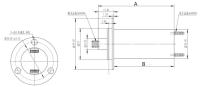 China Industrial Slip Ring 36 56 Circuits Gold Gold Contact 360 Degree Rotation 2A 250V for sale