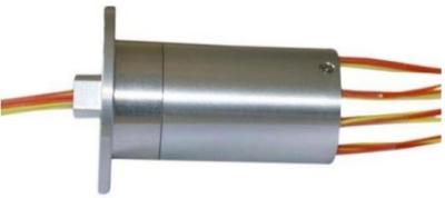 China 8 Circuit Mini Slip Ring Gold-Gold Contact 80VDC 1A Aluminum Alloy Rotary Connector for Industrial Automation for sale