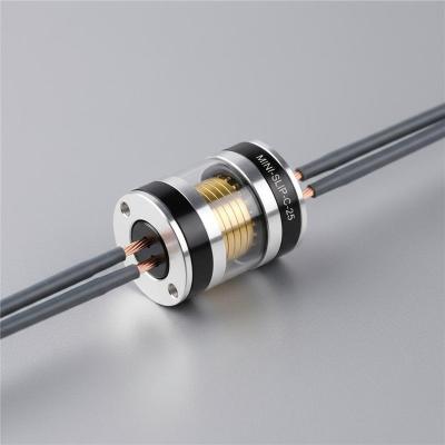 China 8 Circuit Mini Slip Ring 1000 RPM Gold-Gold Contact Rotary Connector for Industrial Automation for sale