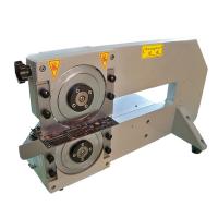 China Desktop PCB Separator Machine Motorized V Groove PCB Depaneler With Circular Blades for sale