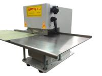 China Pizza Wheel Motorized V-Cut LED PCB Depanel Machine with Two Round Blades for sale