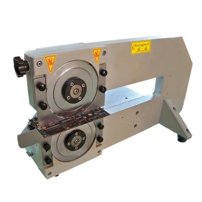 China Pcb V-Cutting Mahine Motorized V-groove Pcb Depaneler with Circular Blades for sale