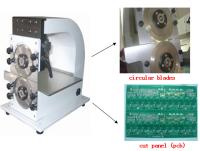 China 200mm/S Mini Cutting Shear PCB Depanelizer With Two CAB Circle Blades for sale