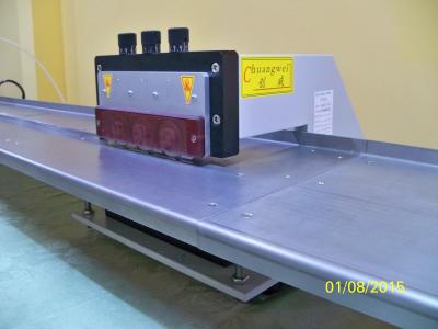 China Pre-scoring PCB Separator Machine,2.4M Stainless Steel Platform for sale