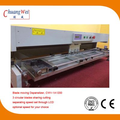 China LCD Display Automatic Glass Cutting Machine 3 Circular Blades,PCB Separator for sale