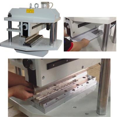 China 110V 10W High Speed Pneumatic Metal Cutter Machine / V Scoring Machine for sale