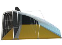 China US Agricultural Multi Span Tunnel Plastic Film Greenhouses with Hydroponic System for sale
