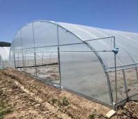 China Multi-Span Commercial Greenhouse with End Floral Sightseeing and Striped Glass Terrace for sale