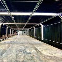 China Commercial Greenhouse Double Arch Beam Greenhouses with Snow Vibrator in US Currency for sale