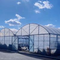 China Film Covered Hydroponic Drip Irrigation Greenhouse Kit 20.000kg Package Gross Weight for sale